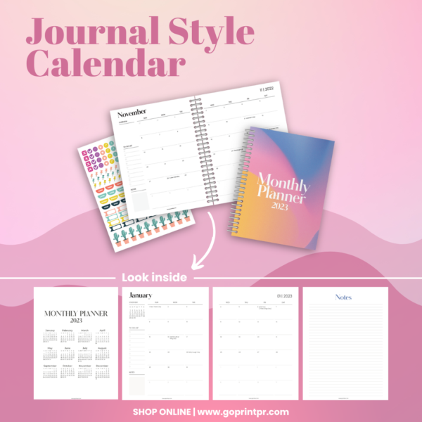 Journal Style Calendar - GoPrint PR