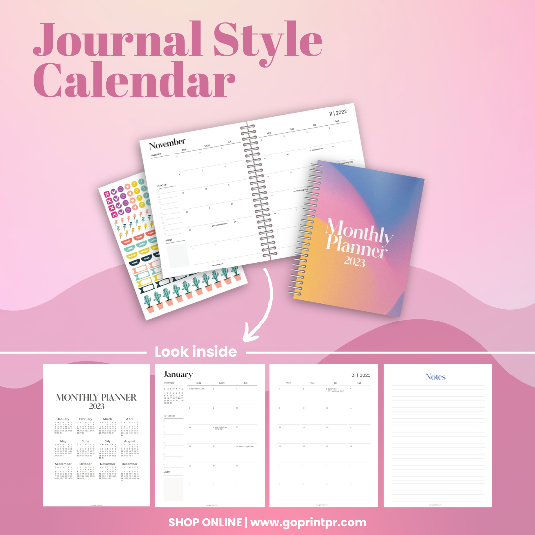 Journal Style Calendar - GoPrint PR
